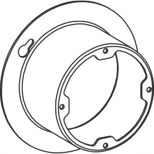 Orbit 4R200X 4" Octagon Box Steel Cover 2" Raised Open, Dual Direction ...