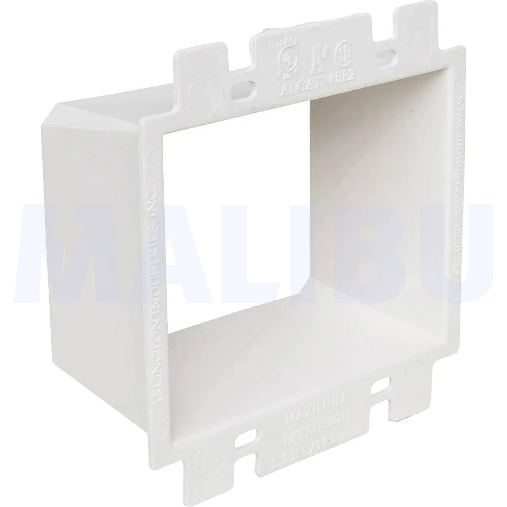 Malibu MapleBox™ PBE2 Non-Metallic Two-Gang Box Extender – Sonic Electric