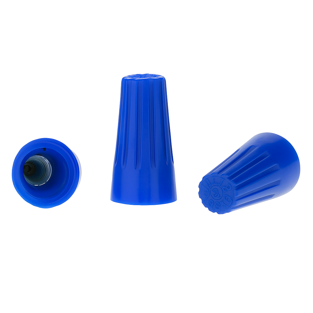 Conectores de cable giratorios pequeños azules: paquete de 100 o 1000 ...