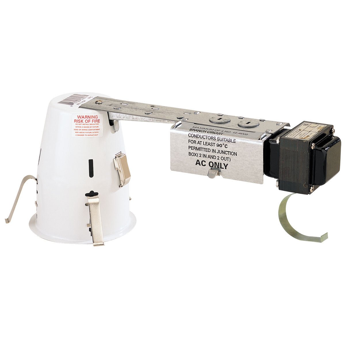 Nora Lighting NLR-404QAT 4" AT Low Voltage Housing, 120V/12V Mag ...