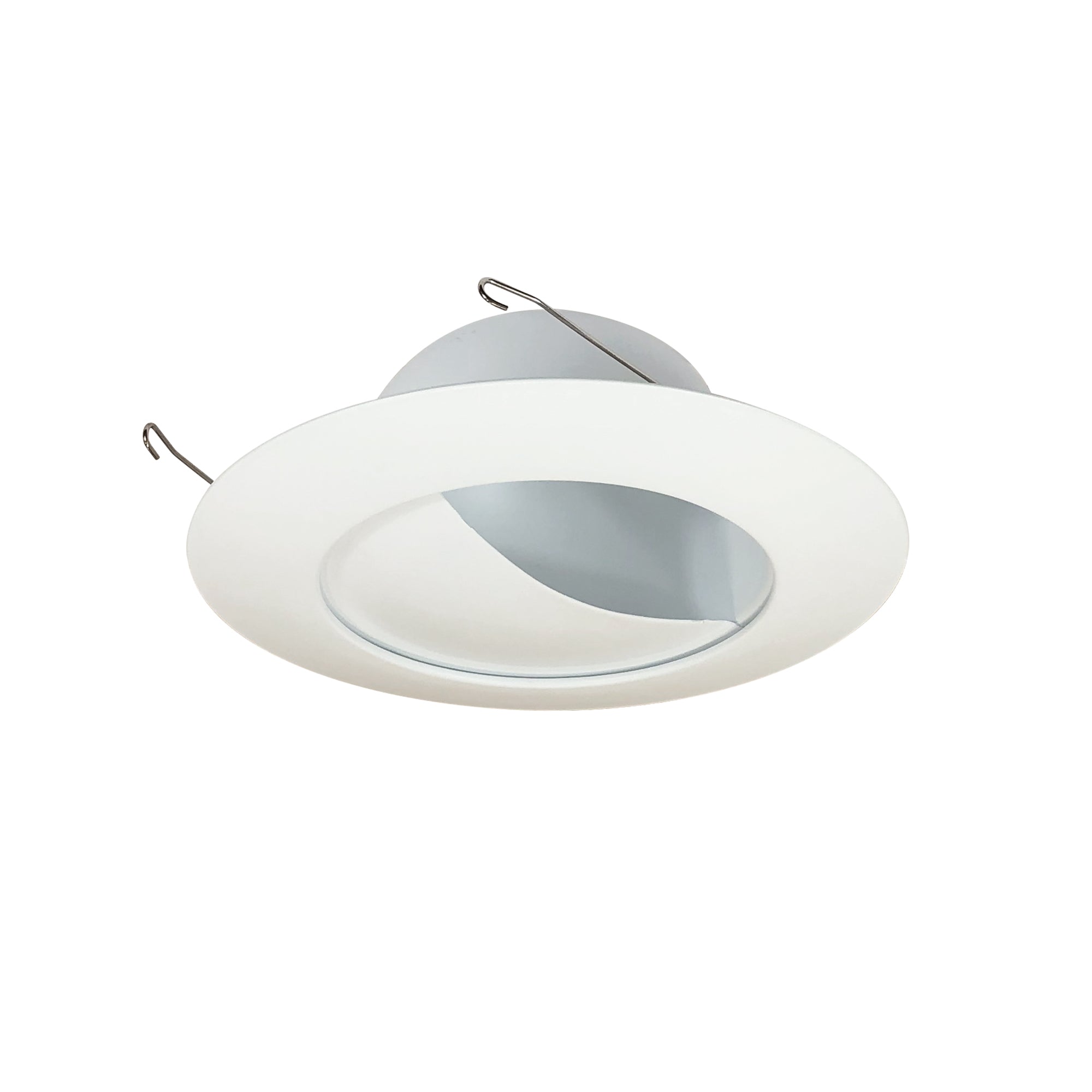 Nora Lighting NT-25 6" Half Moon Wall Wash Trim w/ Reflector, White ...