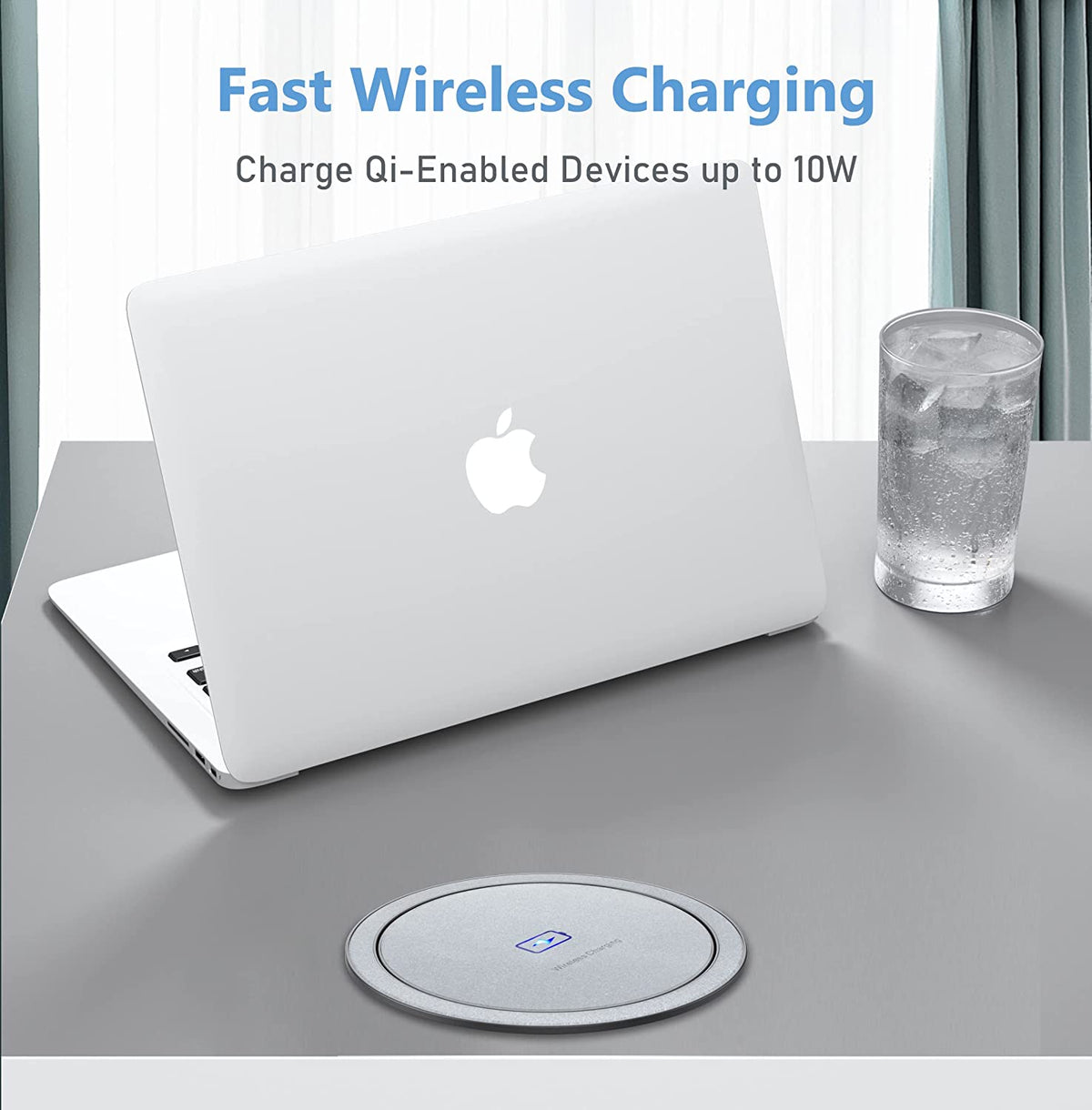 Compact Wireless Charging Kitchen Counter Pop Up With 4 Receptacles ...