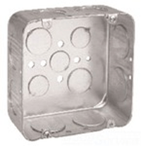 Cooper Crouse-Hinds TP562 4-11/16" Square Box, Drawn, Metallic, 2-1/8 ...