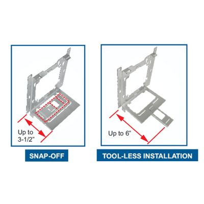 Orbit UMA-LVBS Universal Mounting Adapter with Snap-off Back Support ...