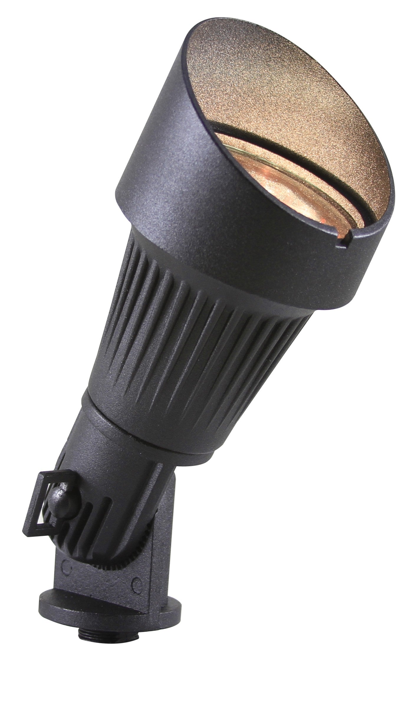 Westgate 12V 5W LED Aluminum Textured Directional Light with Hood, Bla