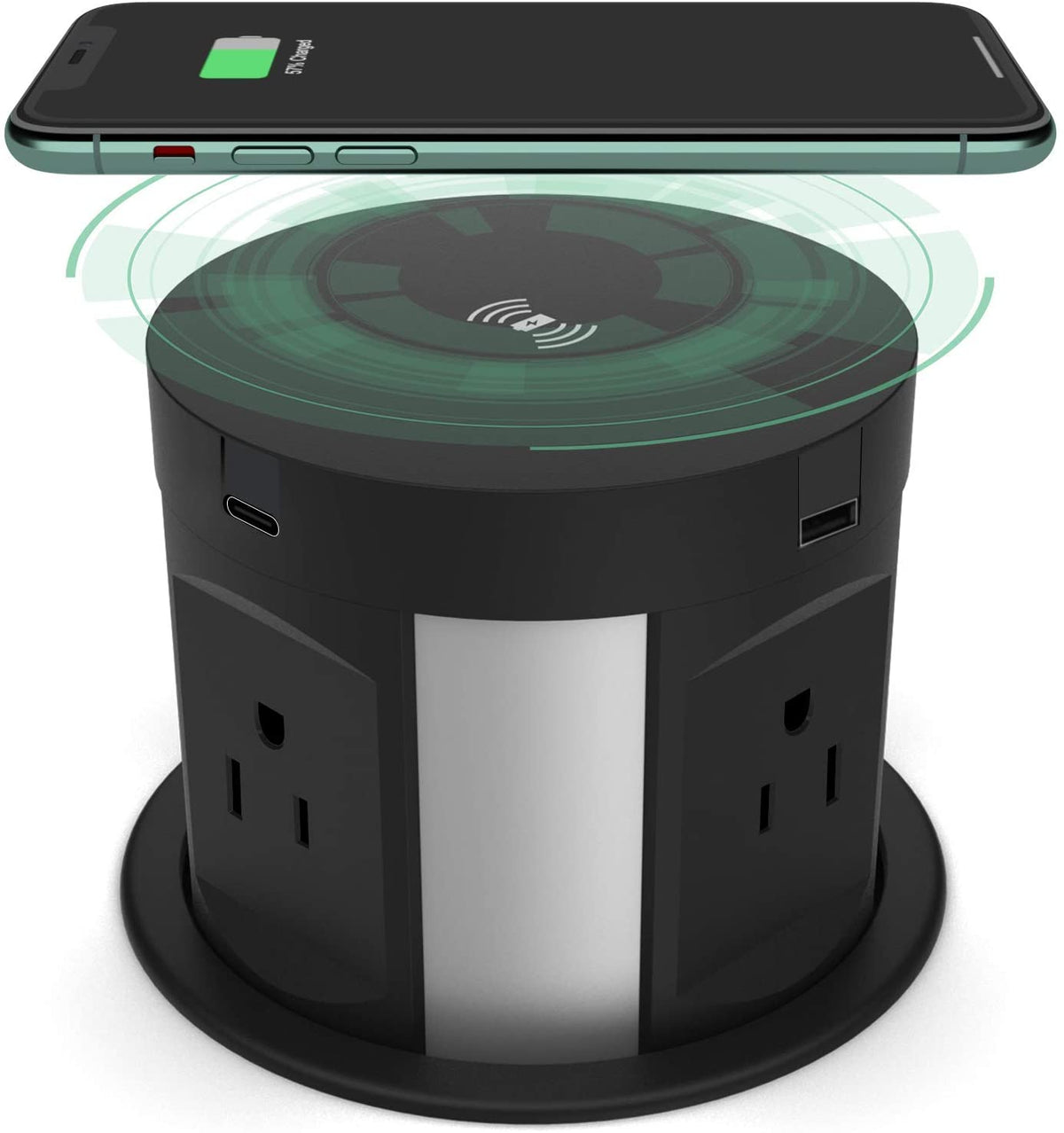 Wireless Charging Kitchen Counter Pop Up With 4 Receptacles with Type-